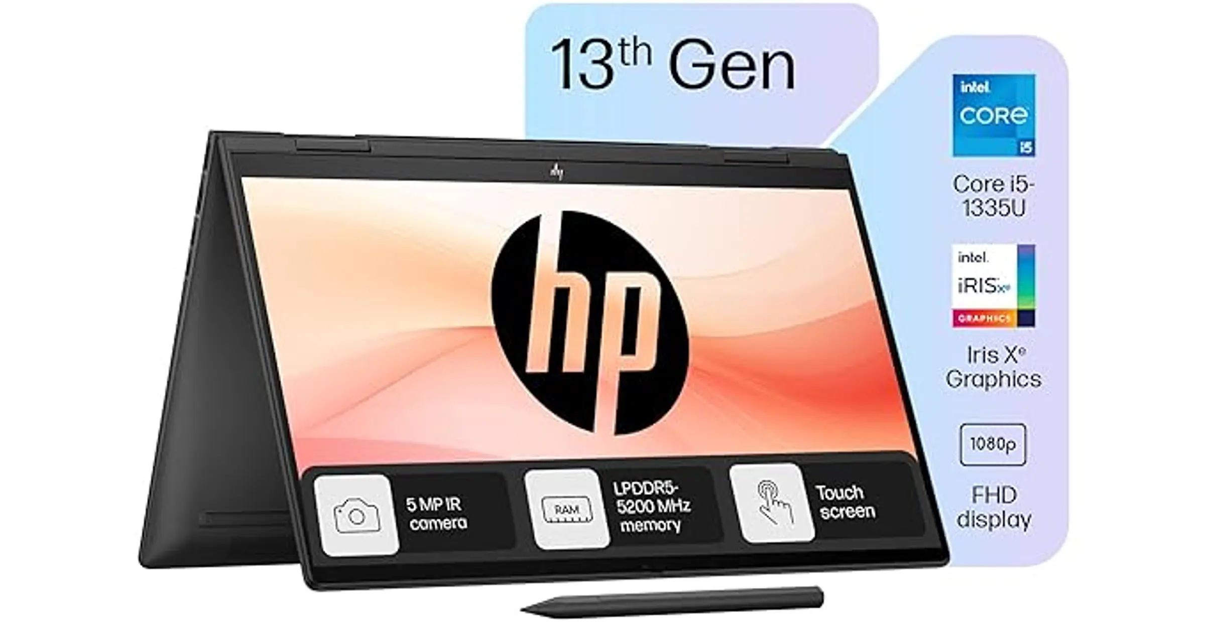 HP Envy x360 Intel Core i5 13th Gen 1335U - (16 GB/512 GB SSD/Windows ...